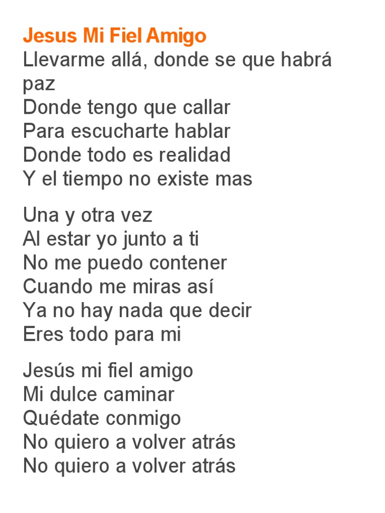 Canciones Cristianas Letra | PDF | Cristo (título) | Amor