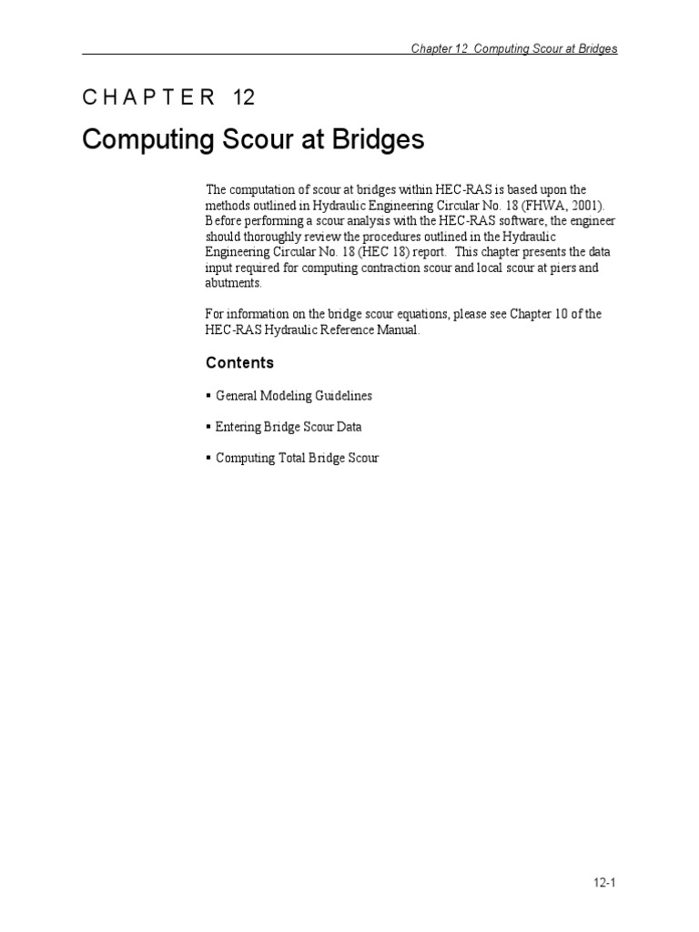 Bridge Scour Calculation Guide | PDF | Civil Engineering | Teaching Mathematics