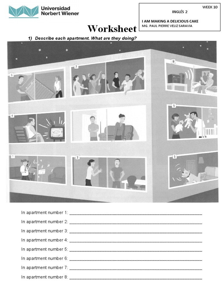 English Worksheet: Describe Apartments | PDF