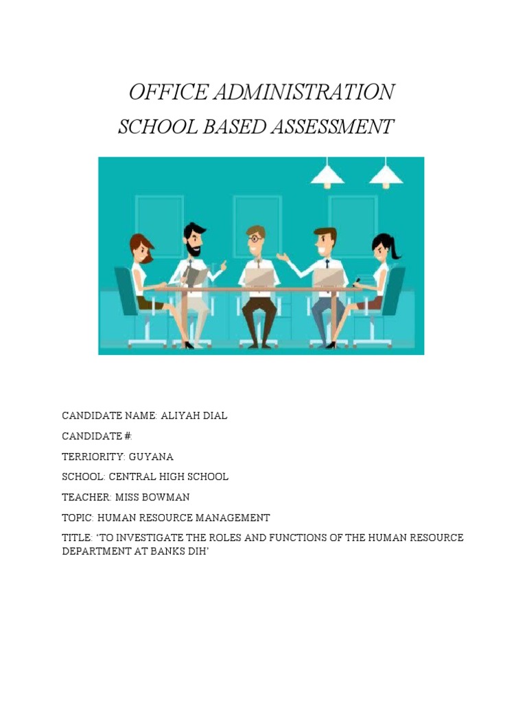 Office Administration: School Based Assessment | Download Free PDF ...