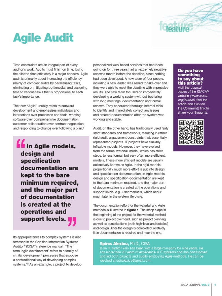 Agile-Audit Joa Eng 0317 | Download Free PDF | Agile Software Development | Audit