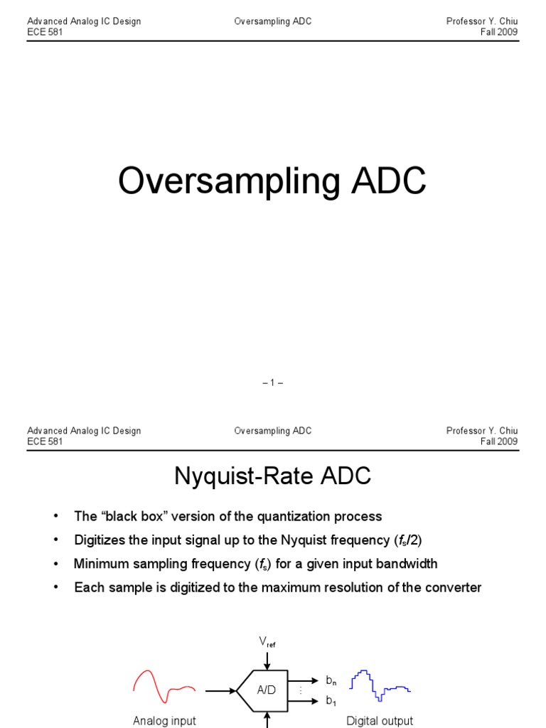Oversampling ADC Design Guide | PDF | Analog To Digital Converter ...
