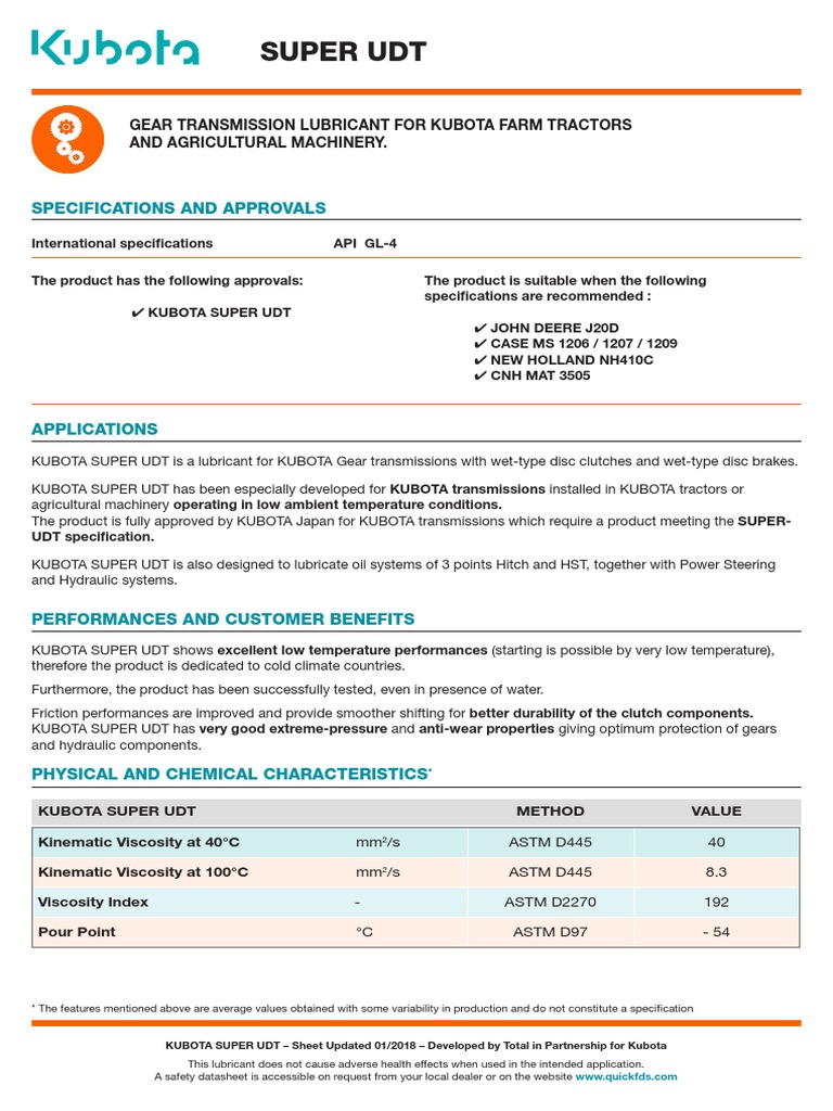 Super Udt: Specifications and Approvals | PDF | Transmission (Mechanics ...