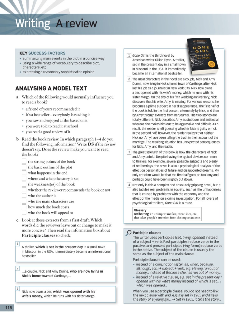 Advanced English File Writing A Book Review | PDF