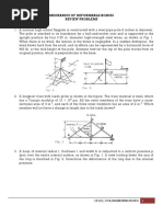 Past Board Exam Problems in Statics | PDF | Lever | Force