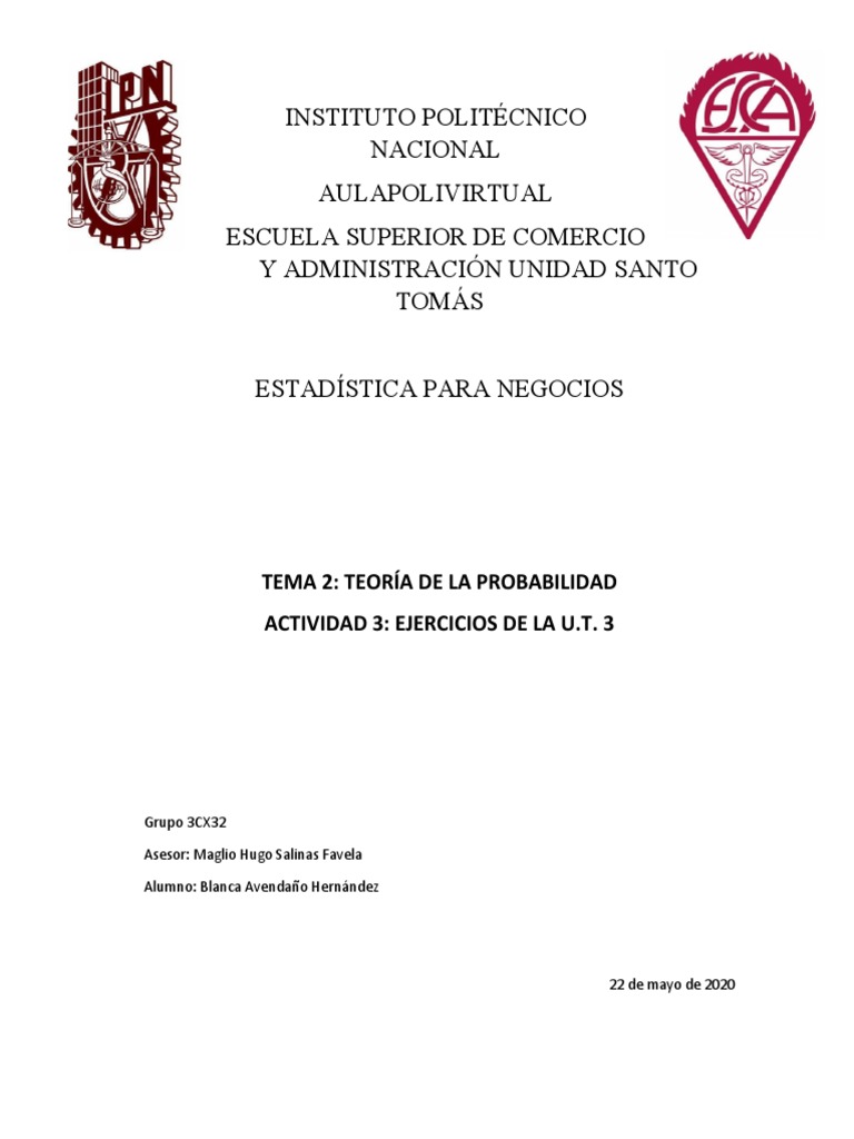 Unidad 2 - Act 3 Ejercicios de La UT2 - Blanca Avendaño | PDF