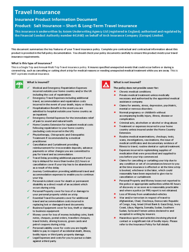 2019 Salt Extended IPID | PDF | Insurance | Alcoholism