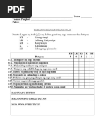 Filipino Reporting Rubric | PDF