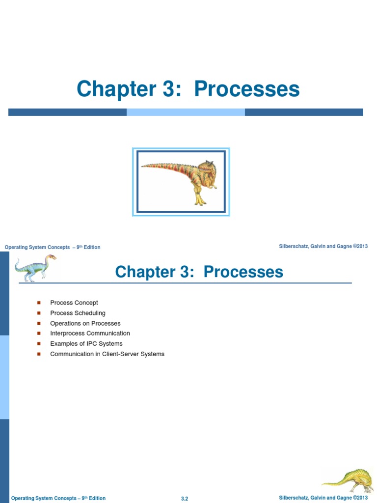 Chapter 3: Processes: Silberschatz, Galvin and Gagne ©2013 Operating ...