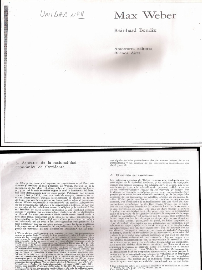 04 Reinhard Bendix Max Weber Cap3 | PDF | Gracia en el cristianismo | calvinismo