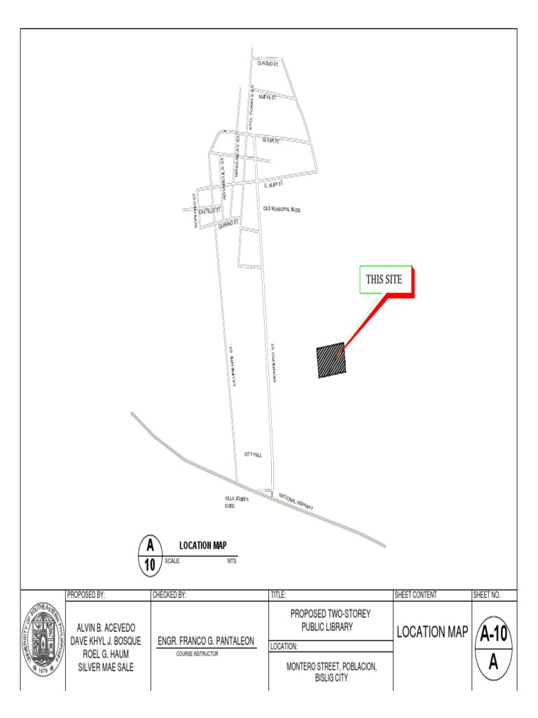 Proposed Two-Storey Public Library Location Map | PDF