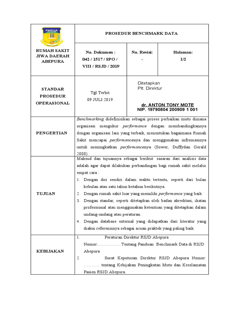 Spo Panduan Benchmark | PDF