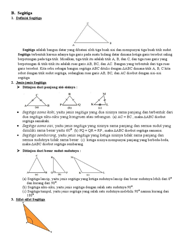 Jenis-Jenis Segitiga | PDF