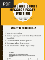 FORM 1-Essay Writing Module | PDF | Relaxation (Psychology) | Stress ...