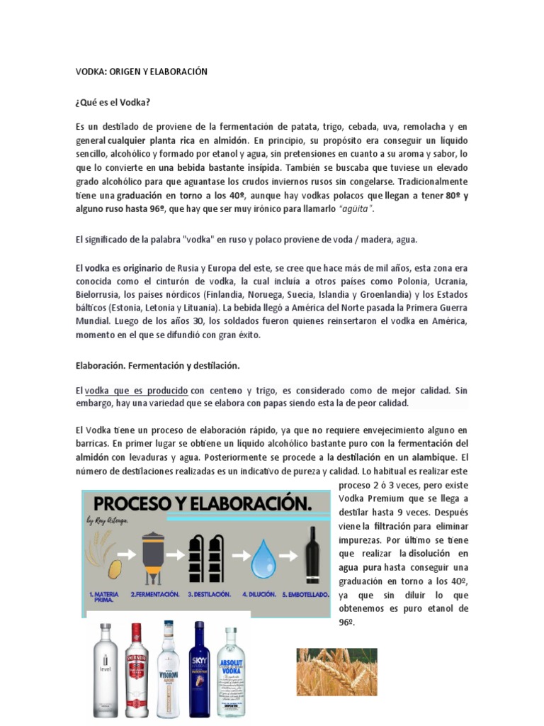 VODKA | PDF | Vodka | Alcohol