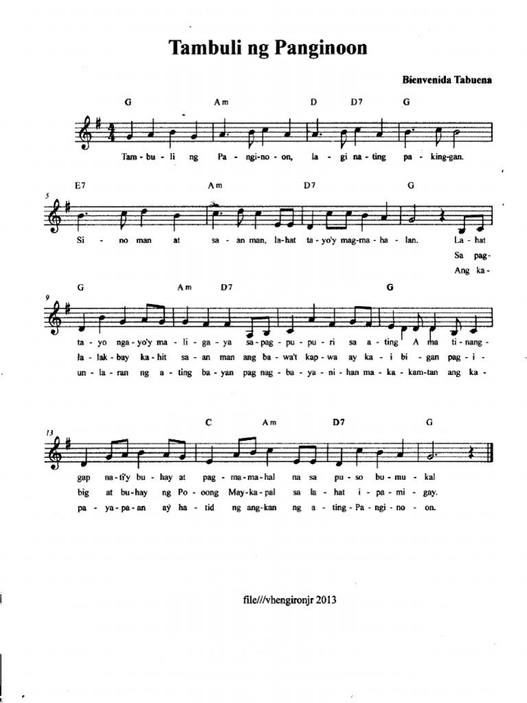 Tambuli NG Panginoon PDF | PDF
