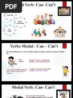 Ejemplos de Oraciones Con Can y Can't | PDF | Verbo | Asunto (gramática)