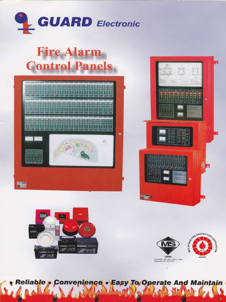 Guard Electronic Fire Alarm Panel Specs | PDF | Detector (Radio ...