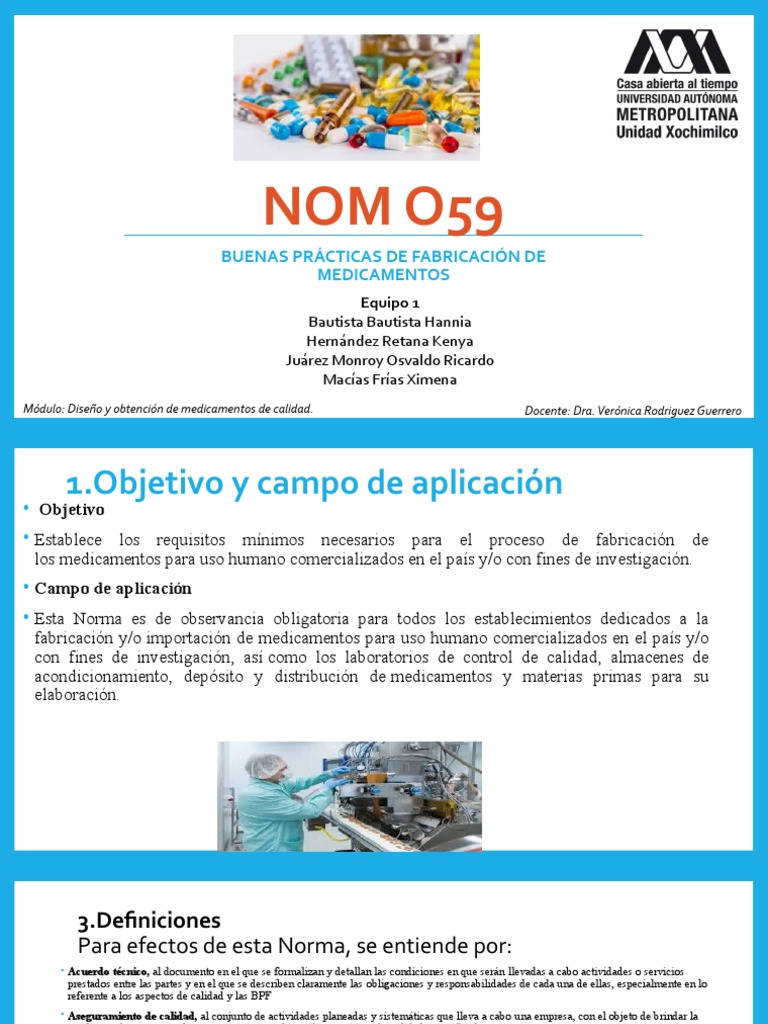 Nom 059 | PDF | Sistema de manejo de calidad | Calidad (comercial)