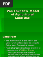 AP Human Geography: Von Thunen Model | PDF | Agriculture | Farms