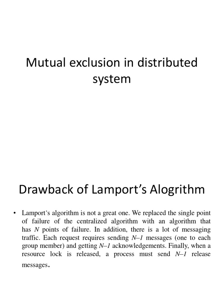 Mutual Exclusion in Distributed System | PDF | Concurrent Computing | Distributed Computing