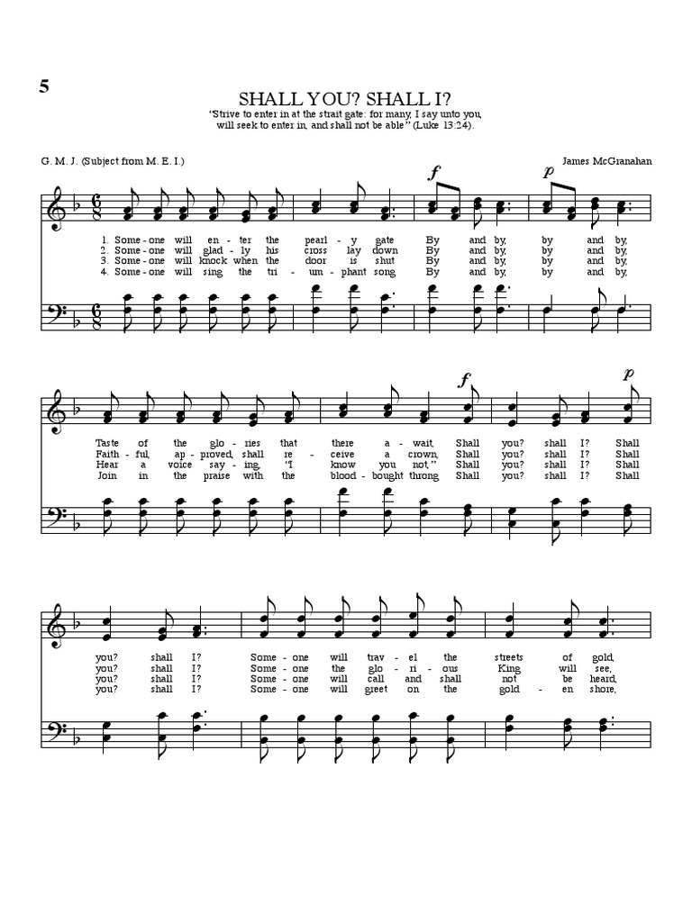 Shall You? Shall I? | PDF | Religious Behaviour And Experience