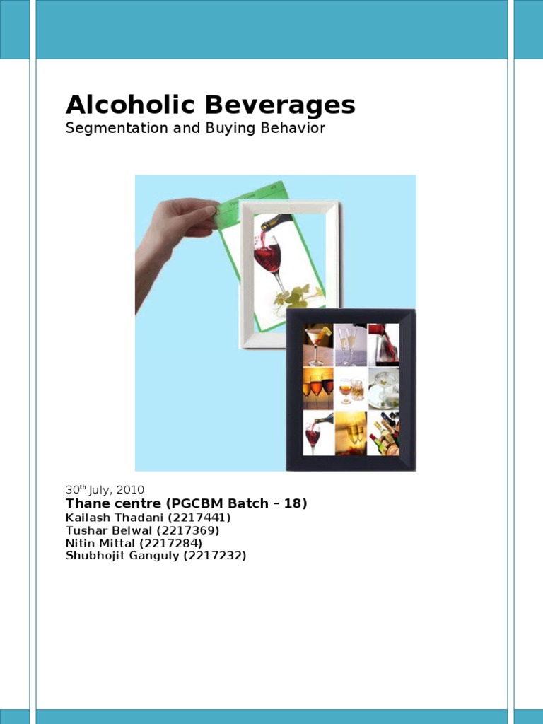 Alcoholic Beverages Segmentation Buying Behavior | PDF | Alcoholic ...