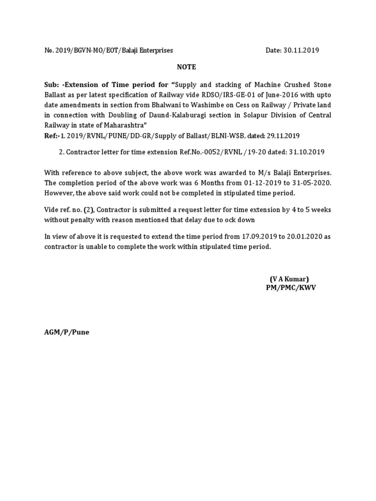 Extension Letter For Pale Fencing | PDF