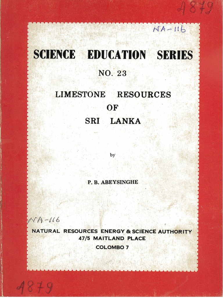 Limestone Resources of Sri Lanka PDF | PDF | Cement | Mortar (Masonry)