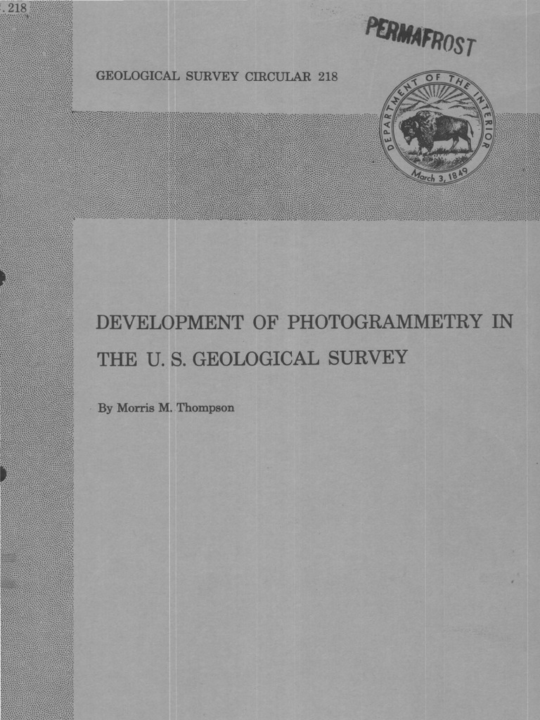 Development of Photogrammetry in The U. S. Geological Survey | PDF | Camera | Stereoscopy