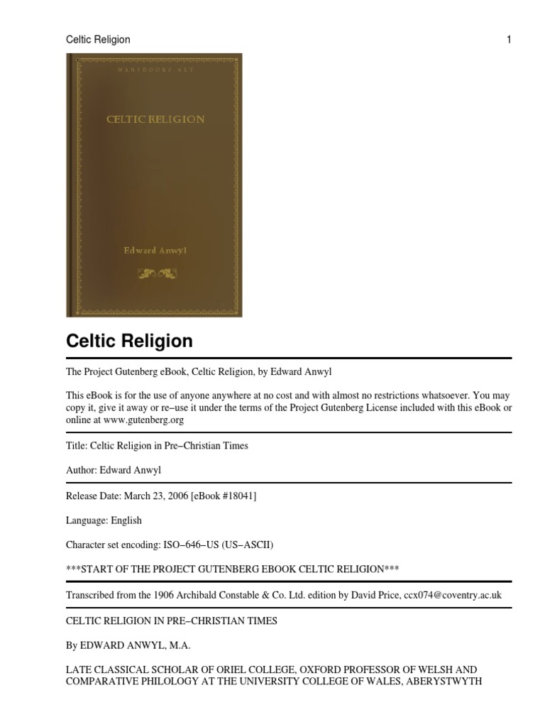 Celtic Religion | PDF | Celts | Celtic Polytheism