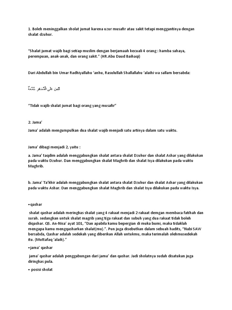 Macam Macam Rukhsah | PDF