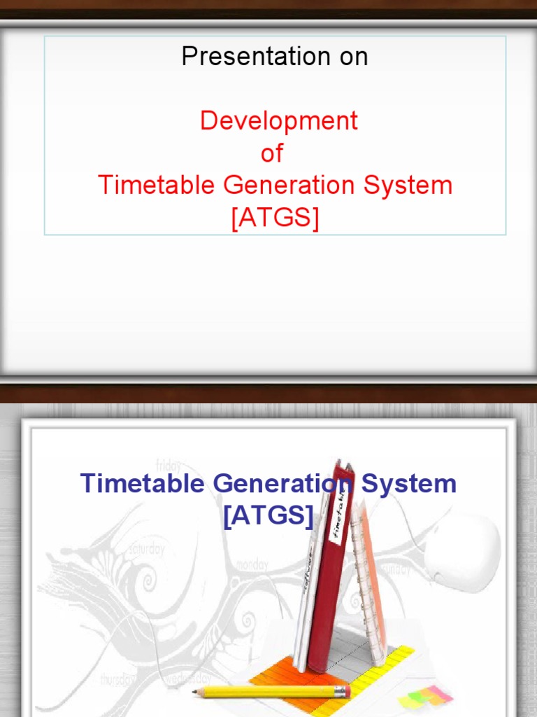 Dokumen - Tips - PPT On Automatic Timetable Generator | PDF | Computer ...
