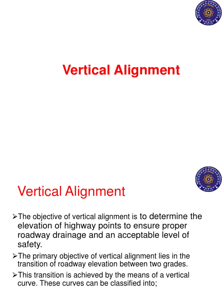 Vertical Alignment | PDF | Slope | Differential Geometry