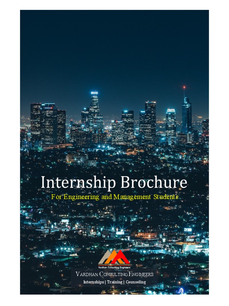 VCE Internship Brochure | PDF | Mentorship | Municipal Solid Waste