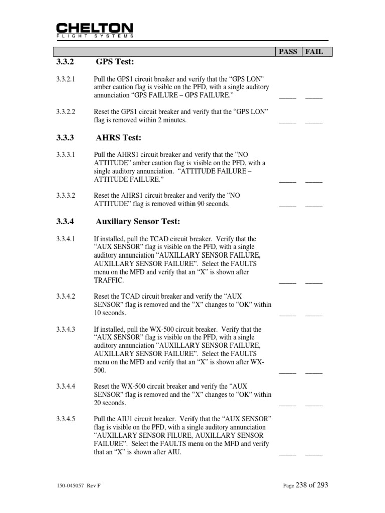 Chelton 150-045057 - Rev - F-2 | PDF | Avionics | Measuring Instrument