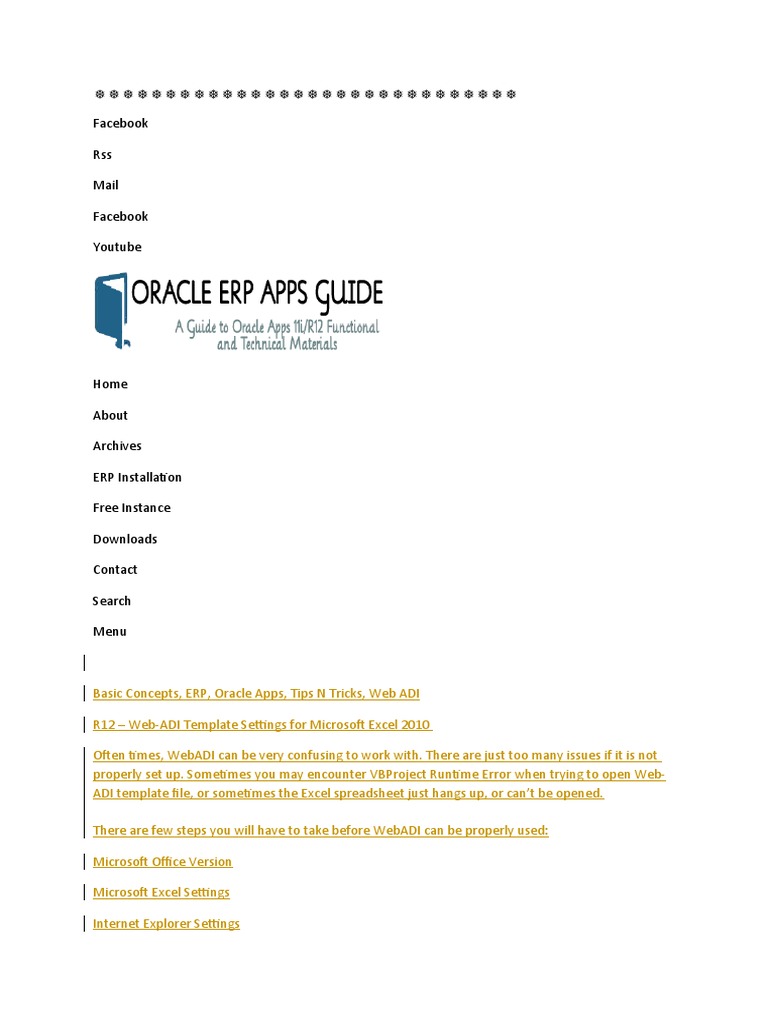 WEB ADI Setup Document For Window 10 | PDF | Internet Explorer ...
