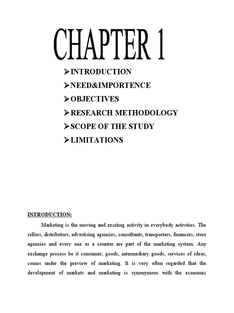 Introduction Need&Importence Objectives Research Methodology Scope of ...
