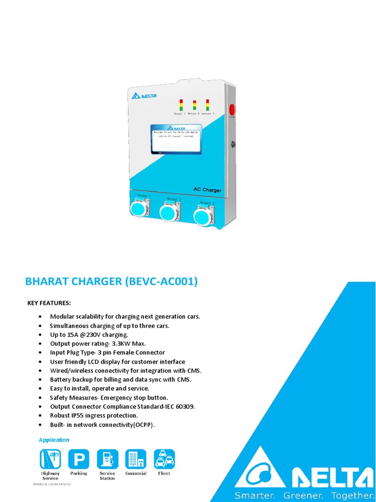 Bharat Charger (Bevc-Ac001) : Key Features | PDF | Electrical Connector ...