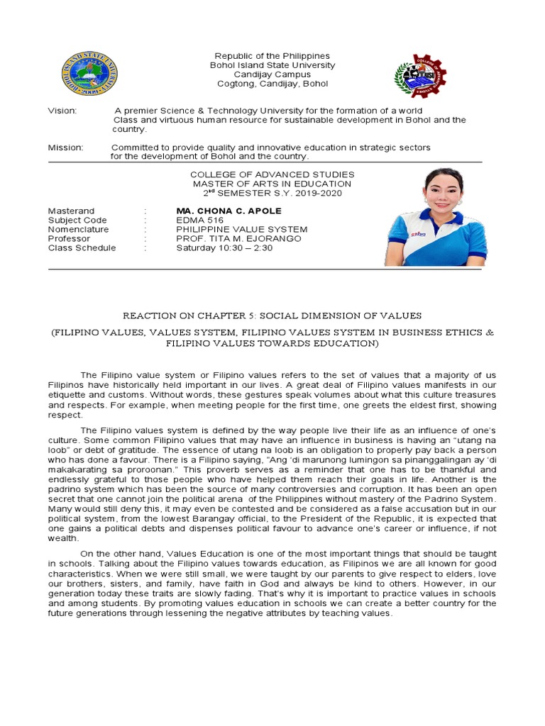 Filipino Values in Education: Promoting Gratitude, Respect, and ...