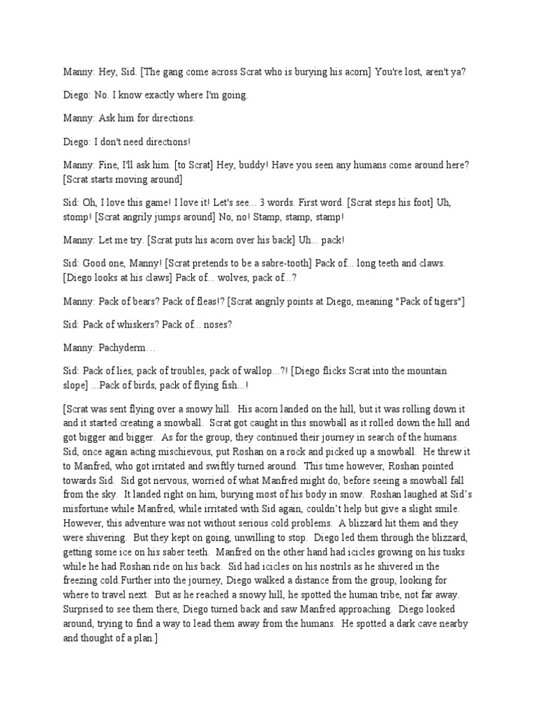 Transcript Ice Age | PDF