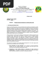 Philippine National Standards For Drinking Water 2017 (DOH AO 2017-0010 ...