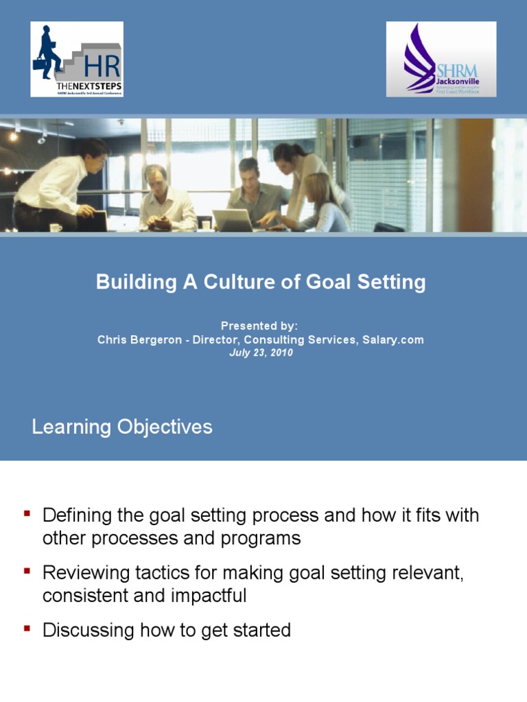 Building A Culture of Goal Setting: Presented by | PDF | Goal Setting ...