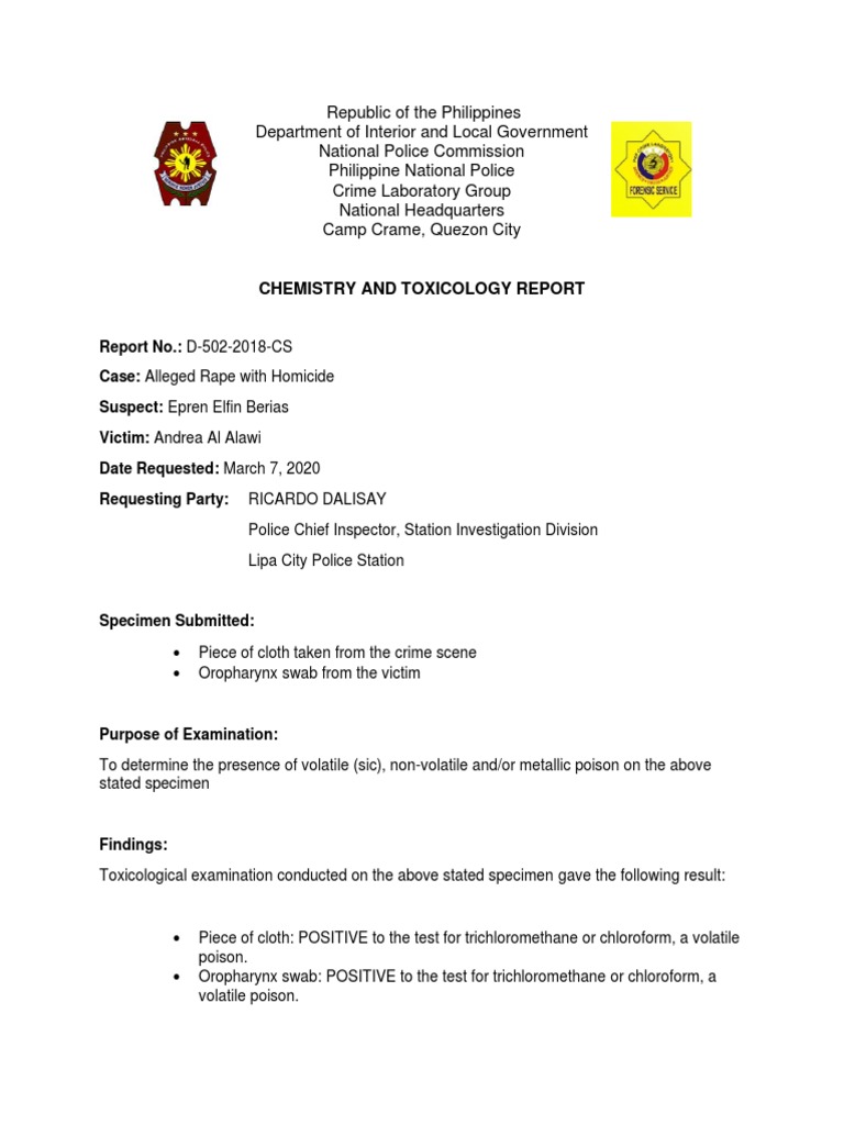 Annex F Toxicology Report | PDF