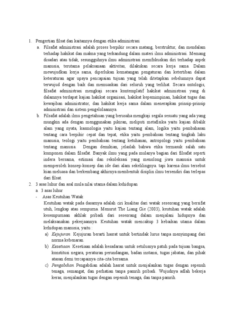 Etika Administrasi Pemerintahan | PDF