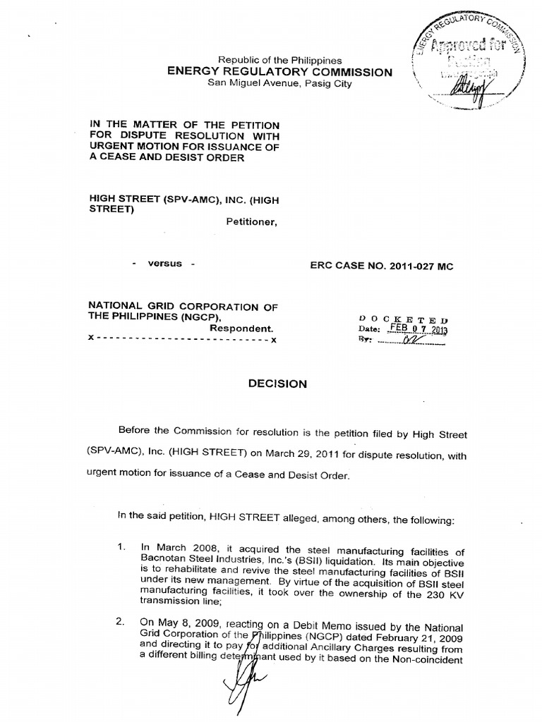 High Street-ERC | PDF