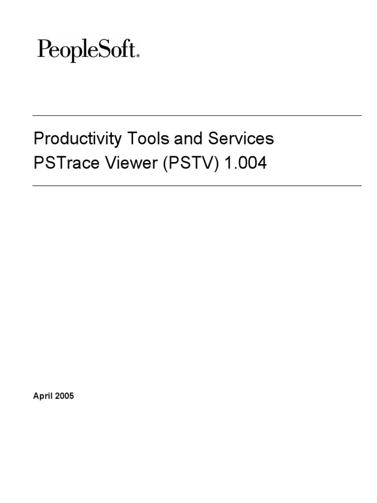 Ps Trace Viewer User Guide | PDF | Databases | Sql