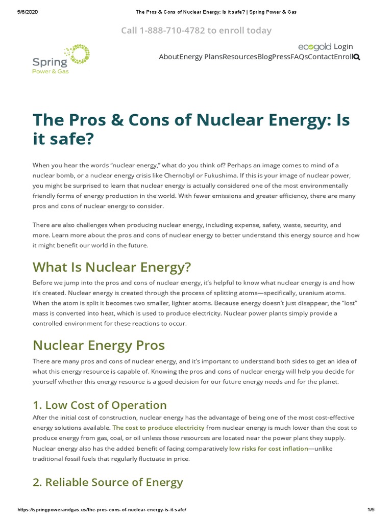 Nuclear Energy Pros And Cons Nuclear Power Pros And Cons Worksheet