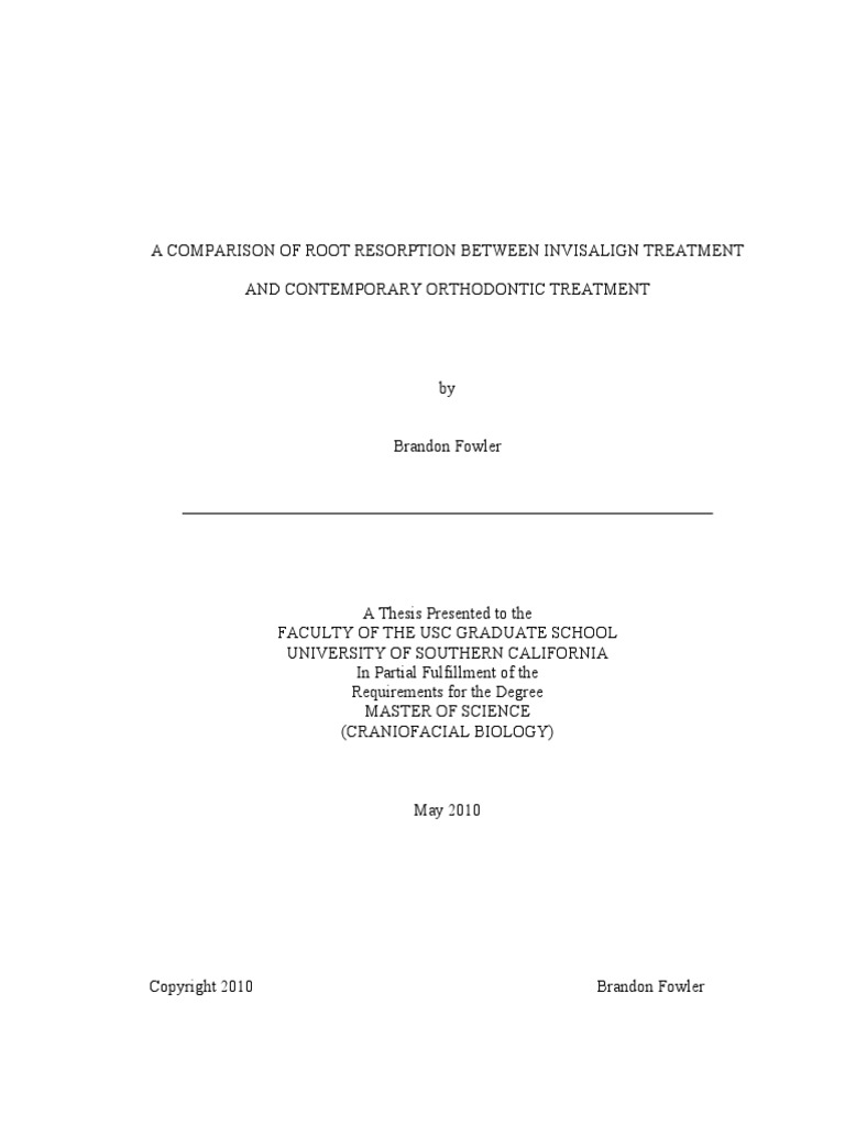 A Comparison of Root Resorption Between Invisalign Treatment and ...
