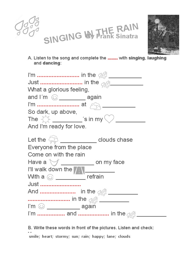 Singing - in - The - Rain - Listening | PDF